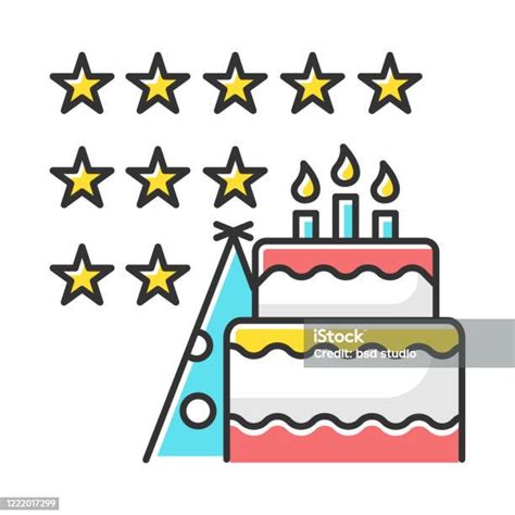 높은 등급의 색상 아이콘입니다 소비자 리뷰 의견 평가 고객 만족 이벤트 평가 설문조사 긍정적 인 피드백 데이터 수집 격리 벡터 일러스트레이션 개념에 대한 스톡 벡터 아트 및