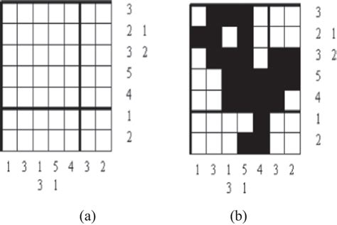 Nonogram M N A A Simple Puzzle B The Solution Of A Download Scientific Diagram