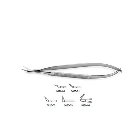 Micro Scissors Flat Handle Angled Tips Medicrest Surgical Industries