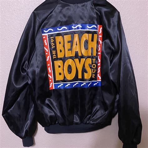Vintage 1991 The Beach Boys Tour Jacket Chalk Line Depop