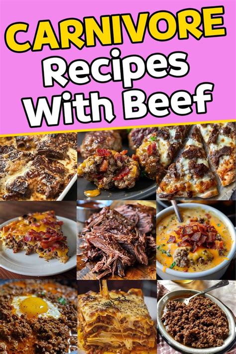 Carnivore Recipes With Beef Carnivore Meal Ideas Meat Diet Caveman