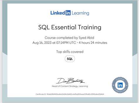 Syed Abid On Linkedin Certificatecompletion Professionalgrowth