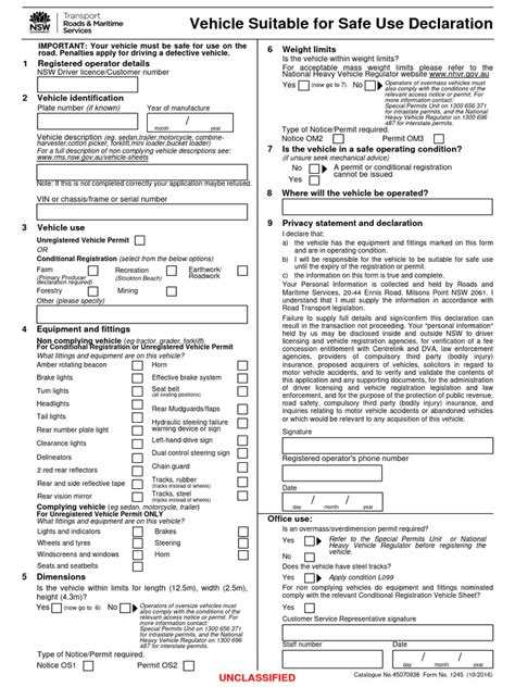 45070938 Safe Use Declaration Pdf Vehicles Truck
