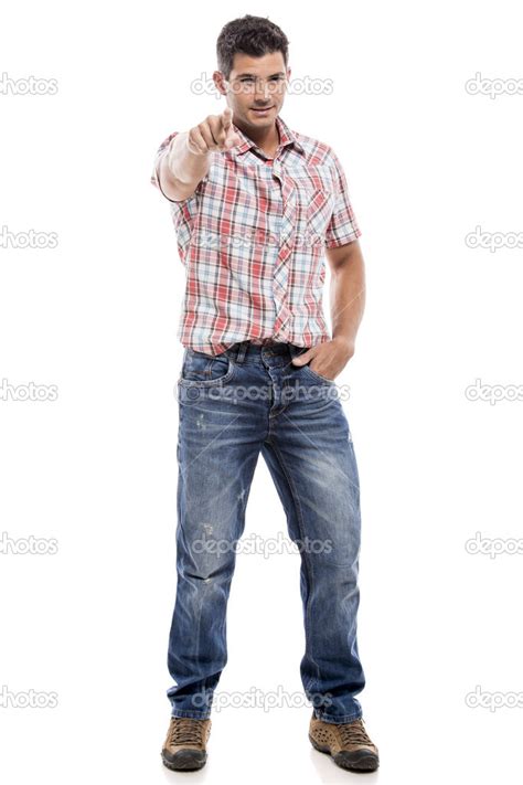 Man Pointing To The Camera Stock Photo By Ikostudio