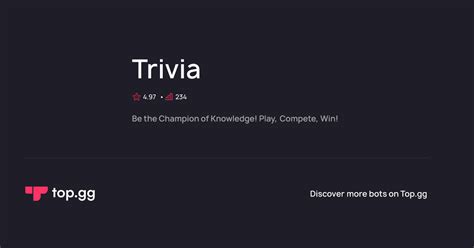 Add Trivia Discord Bot The 1 Discord Bot And Discord App List