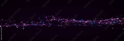 Futuristic Global Network Connection Structure Cyber Security Digital Data Flow Science