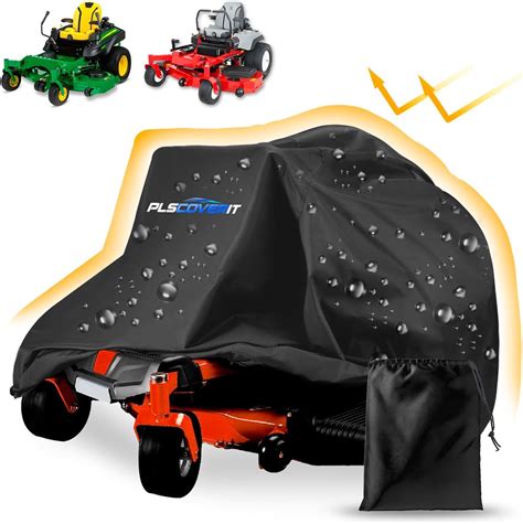 Plscoverit Zero Turn Mower Cover Heavy Duty 600d Oxford