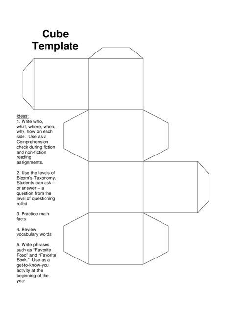 Cube Template Free Templates In PDF Word Excel Download