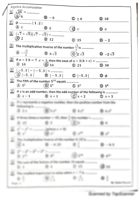 SOLUTION Mathematics Questions Answers Exercises Basic Skills Studypool