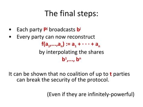 Lecture 10 Multi Party Computation Protocols Ppt