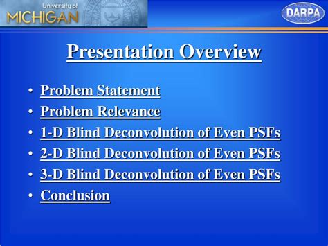 Ppt 2 D And 3 D Blind Deconvolution Of Even Point Spread Functions Powerpoint Presentation