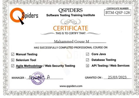 Mahammed Gouse M On Linkedin Qspiders Testing Corejava