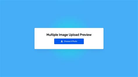 Multiple Image Upload Preview Using Html Css And Javascript With Source Code Sourcecodester