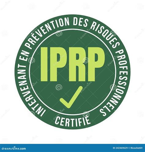 Het Symbool Preventie Van Beroepsrisico S In Frankrijk Stock