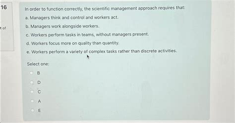 Solved In Order To Function Correctly The Scientific Chegg
