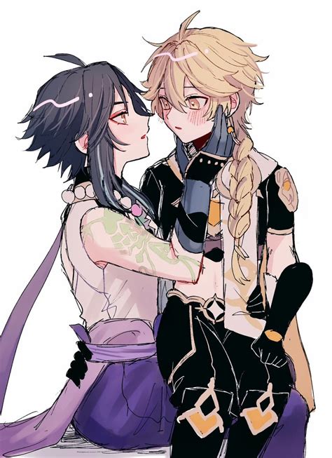 Aether And Xiao Genshin Impact Drawn By Ichigoumail Danbooru