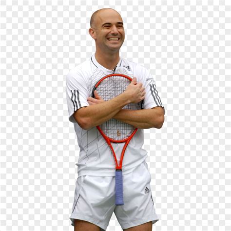 Tennis Player Andre Agassi Holding A Racket Citypng
