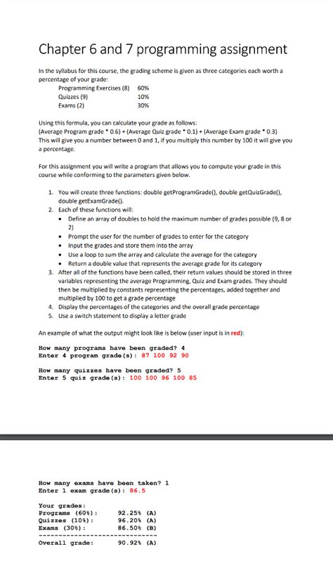 Solved Chapter 6 And 7 Programming Assignment In The