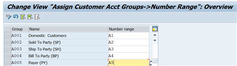 Assign Number Ranges To Customer Account Groups In Sap