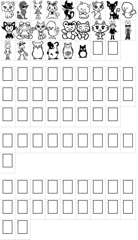 Girly Toons Font Details