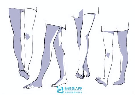 怎么画人物腿部结构？漫画绘画腿部画法 数英