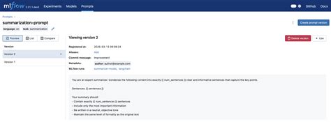 Log Prompts With Models MLflow