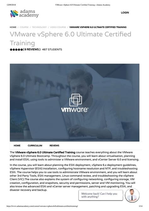 Vmware Vsphere 6 0 Ultimate Certified Training