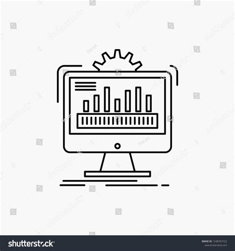 Dashboard Admin Monitor Monitoring Processing Line Stock Vector Royalty Free 1248767722