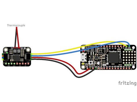 Python And Circuitpython Adafruit Mcp9601 I2c Thermocouple Amplifier