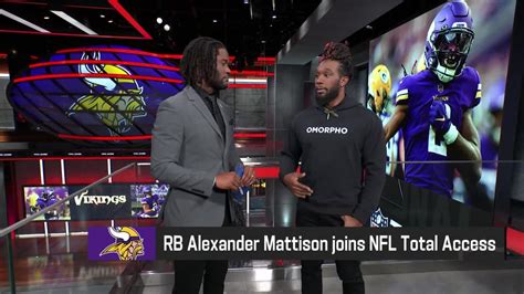 Minnesota Vikings Running Back Alexander Mattison Joins Nfl Total