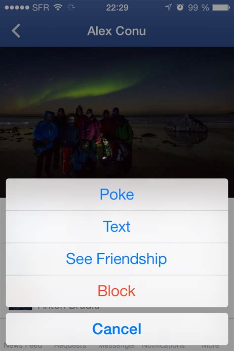fors new design for facebook user profiles on ios