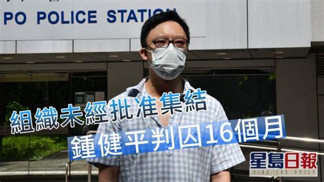 「光復元朗」發起人鍾健平認組織未經批准集結 判監16個月 星島日報 Line Today