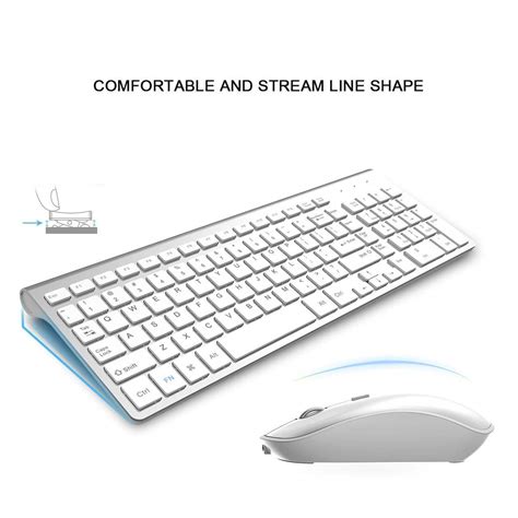 J Joyaccess Beyaz Ergonomik Wireless Klavye Ve Mouse 11279