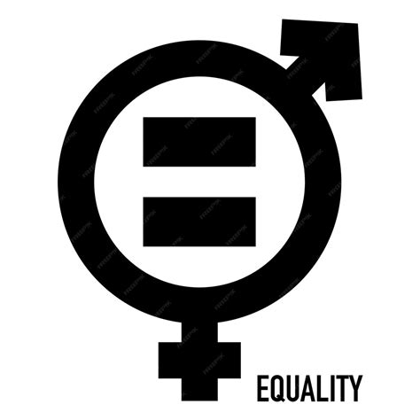 Premium Vector Gender Equality Symbol Equity And Gender