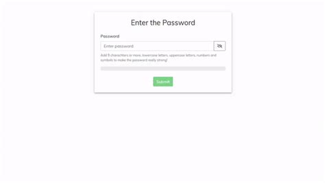 Password Strength Validator Ui