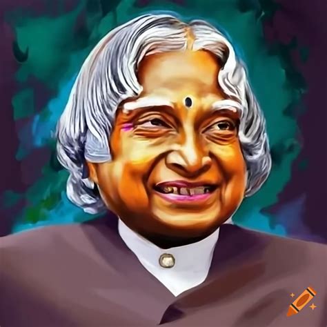 Portrait Of Apj Abdul Kalam On Craiyon