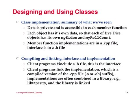 Ppt Designing And Using Classes Powerpoint Presentation Free
