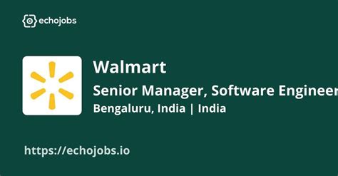 Hiring Senior Manager Software Engineering Bengaluru India India