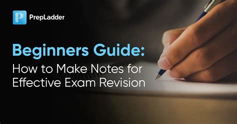 How To Make Notes For Effective Exam Revision