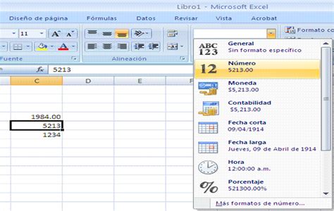 Tipos De Datos De Hoja De Calculo Tipos De Datos Excel