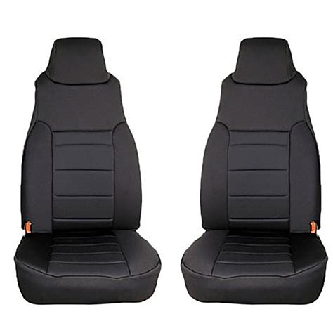 Rugged Ridge 1321001 Seat Cover Kit Front Neoprene Black 97 0