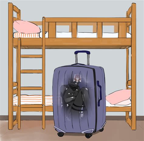 Rule 34 Armbinder Bed Black Bodysuit Blindfold Bodysuit Bondage Bound Bound Arms Box Breasts