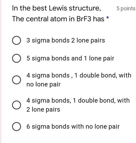 Lewis Dot Structure For Brf