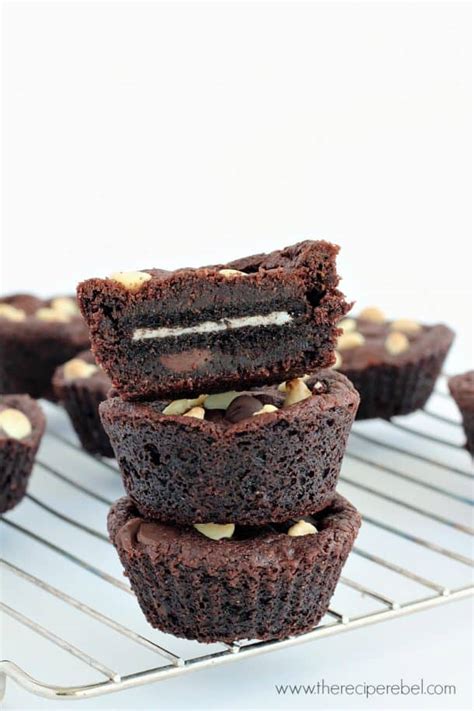 Oreo Stuffed Double Chocolate Cookie Cups The Recipe Rebel