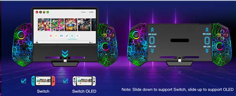 Hellcool Switch Pro Controller For Switch Oled Switch Controller For Handheld Grip With Hall