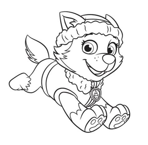Everest Paw Patrol Ausmalbilder Malvorlagen Everest Paw Patrol