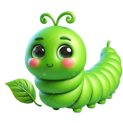 Gambar Gambar 3d Ulat Png Vektor Psd Dan Clipart Dengan Background Transparan Untuk Download