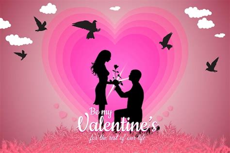 발렌타인 데이 배경 프리미엄 벡터