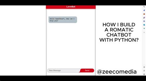 how to build a romantic chatbot with python replika youtube