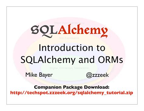Michael Bayer Introduction To Sqlalchemy Postgres Open Ppt Free